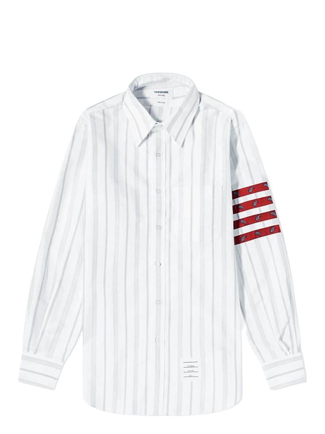 THOM BROWNE Thom Browne 4-Bar Striped Buttoned Shirt